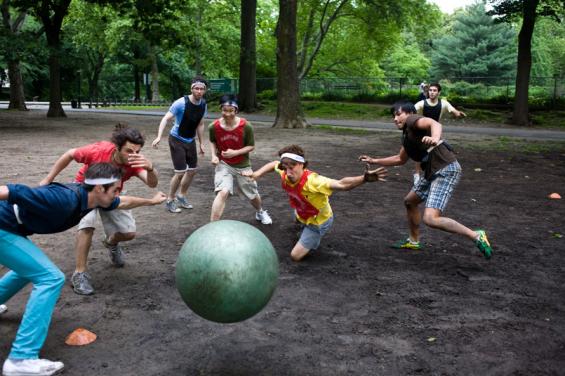 Alternative workouts (& wacky games) in Brooklyn