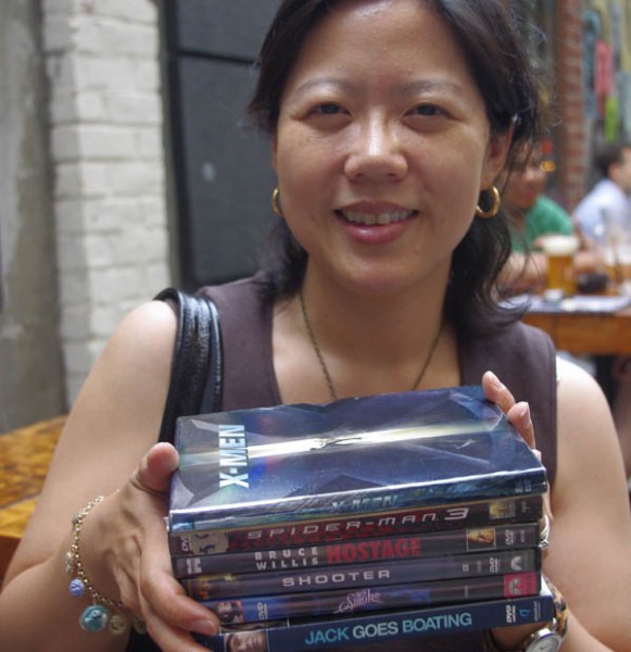 Scenes from our NOTflix DVD swap