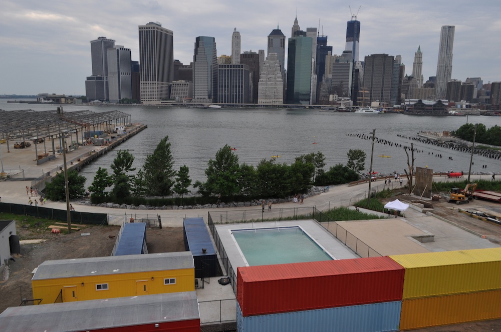 Opening tomorrow! The Brooklyn Bridge Park pop-up pool