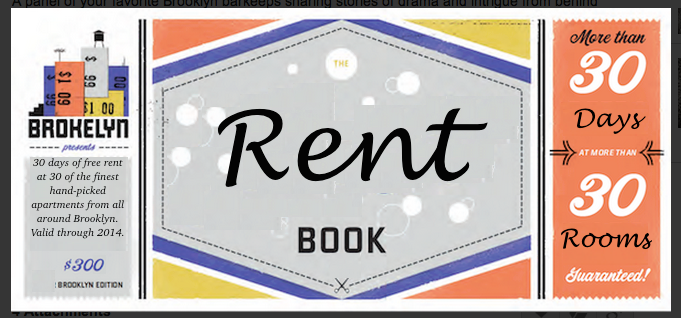 The Brokelyn Rent Book is here! Buy one today! - Brokelyn